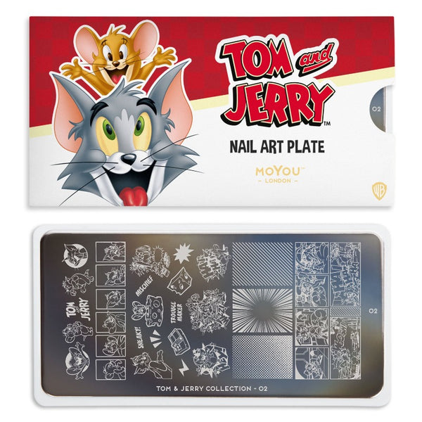 Tom & Jerry 02 | Cartoon Nail Stamping Plates | MoYou London