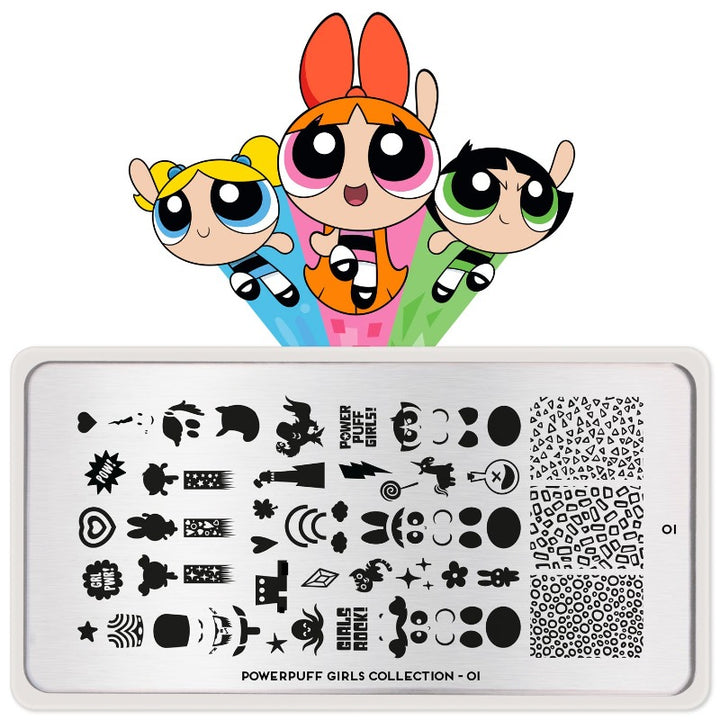 POWERPUFF GIRLS | Cartoon Nail Stamping Plates | MoYou London